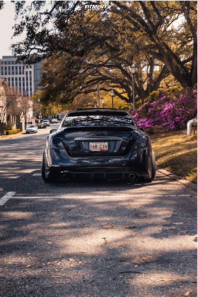 2011 Nissan Maxima SV with 19x9.5 Weds Lxz and Federal 215x35 on Air ...