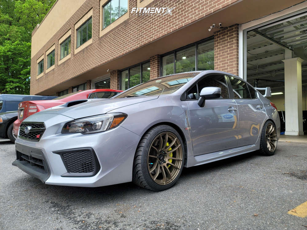 2019 Subaru WRX STI Base with 18x9.5 AVID1 AV20 and Federal 255x35 on ...
