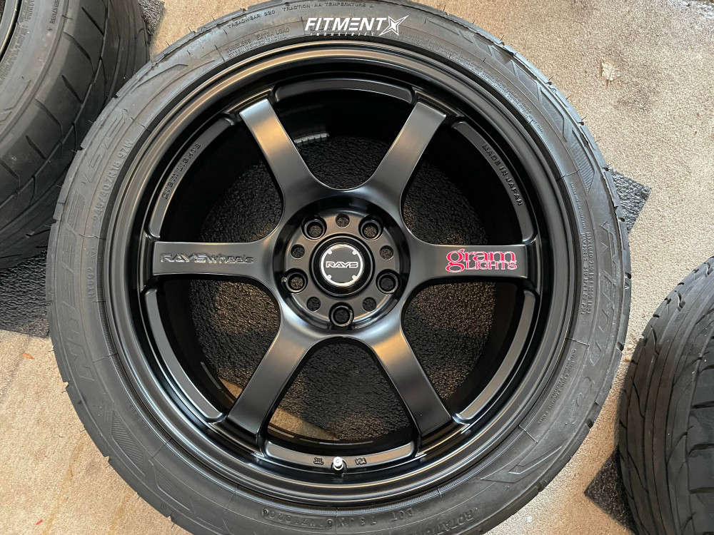 1999 Mitsubishi Eclipse GSX with 18x8.5 Gram Lights 57dr and Nitto ...