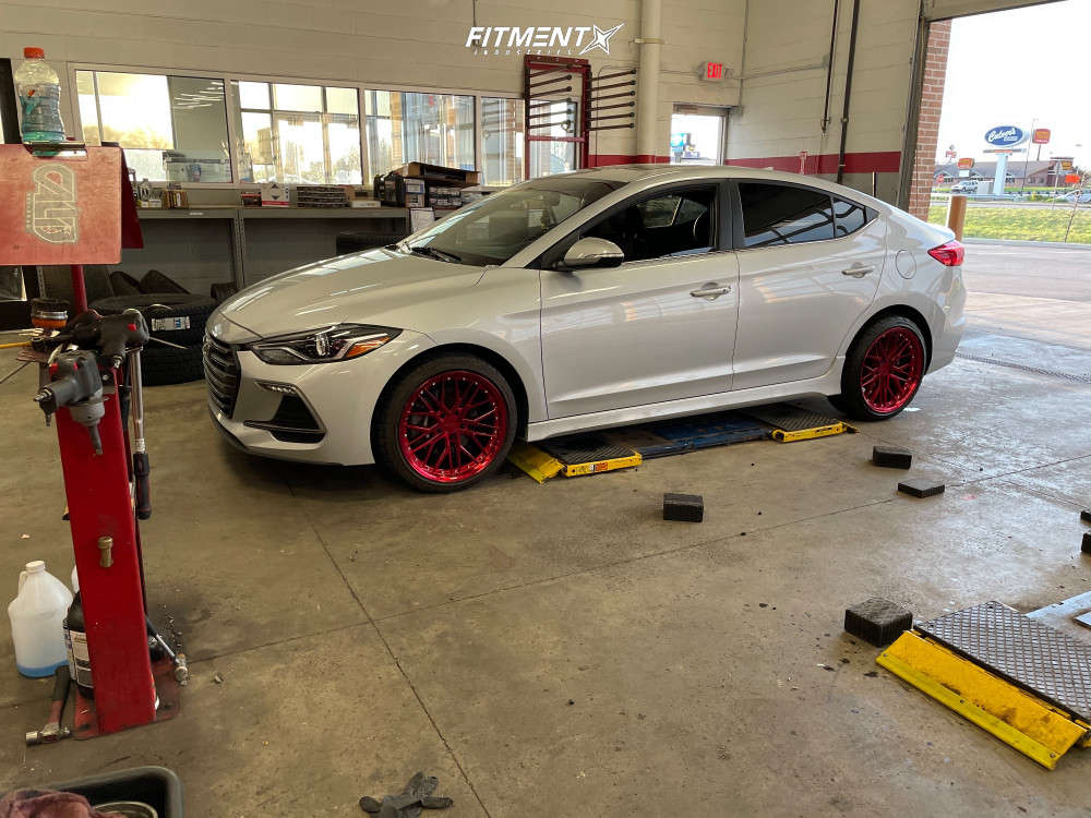 2018 Hyundai Elantra Sport with 18x8.75 XXR 527 and BFGoodrich 245x45 on Stock Suspension ...