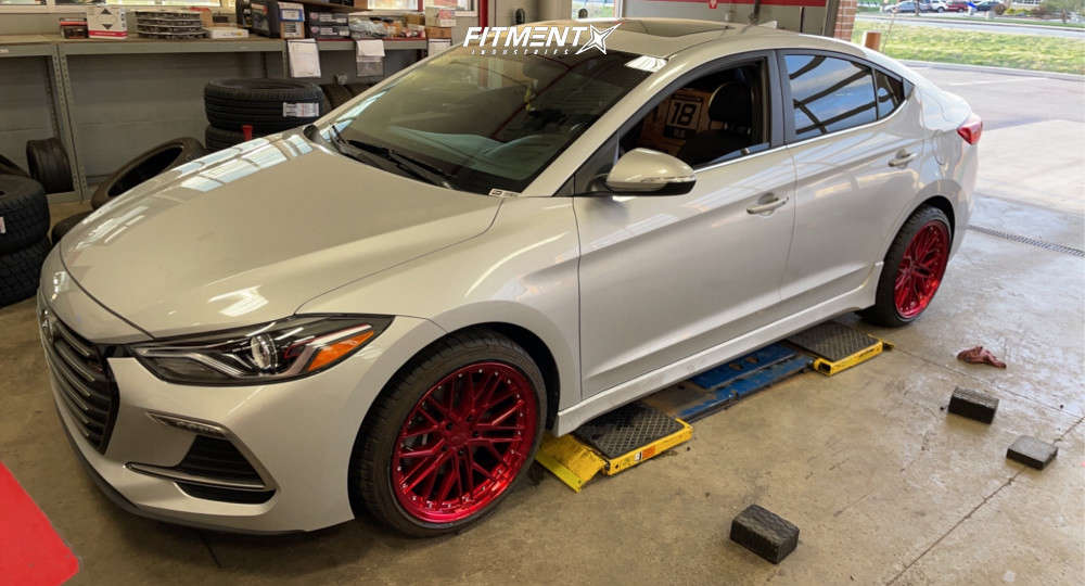 2018 Hyundai Elantra Sport with 18x8.75 XXR 527 and BFGoodrich 245x45 on Stock Suspension ...