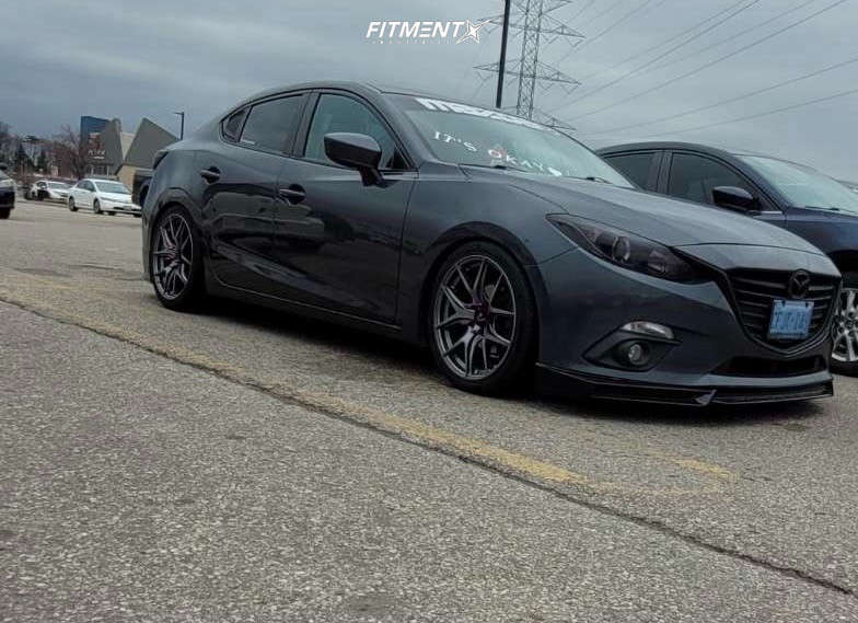 2015 Mazda 3 GS with 18x8 Fast Wheels Fc04 and Laufenn 225x45 on ...