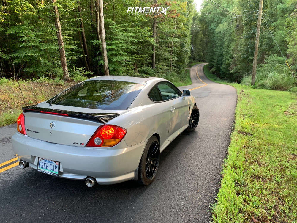 2003 Hyundai Tiburon GT with 17x9 MST Mt30 and Dunlop 235x45 on Stock ...