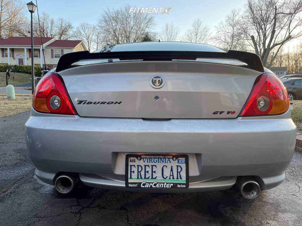 2003 Hyundai Tiburon GT with 17x9 MST Mt30 and Dunlop 235x45 on Stock ...