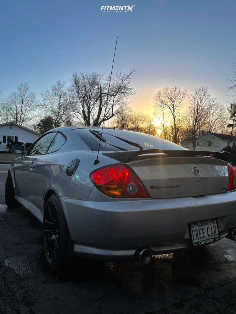 2003 Hyundai Tiburon GT with 17x9 MST Mt30 and Dunlop 235x45 on Stock ...