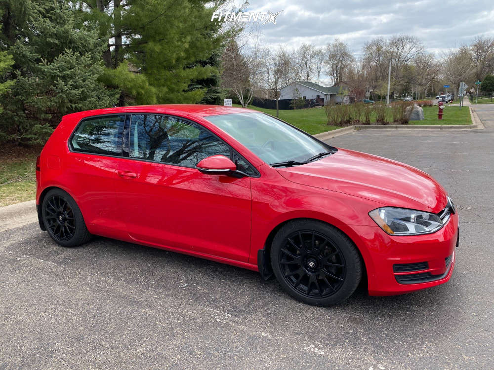 2015 Volkswagen Golf S with 17x8 Motegi Mr118 and Continental 225x45 on ...