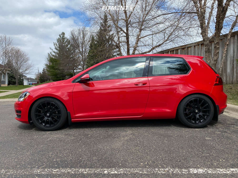 2015 Volkswagen Golf S with 17x8 Motegi Mr118 and Continental 225x45 on ...