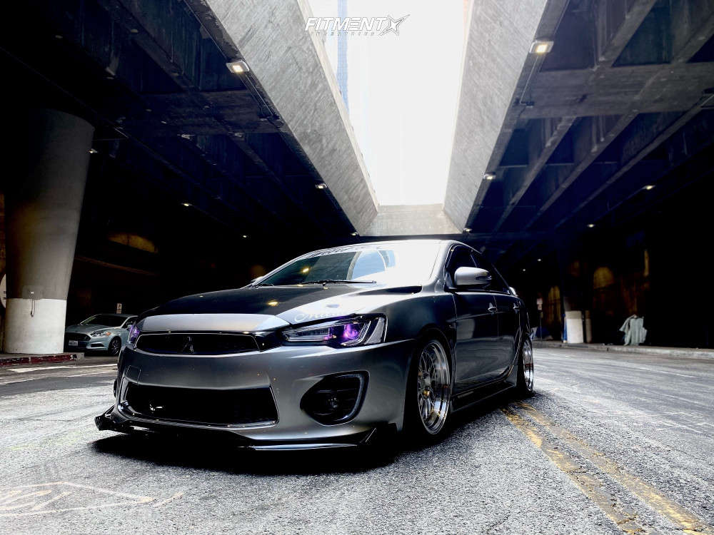 2016 Mitsubishi Lancer ES with 18x9.5 ESR Sr01 and Lexani 225x40 on ...