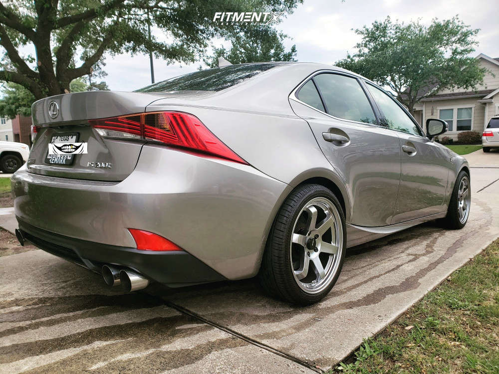 2017 Lexus IS200t F Sport with 18x8 AVID1 AV6 and Bridgestone 225x40 on ...