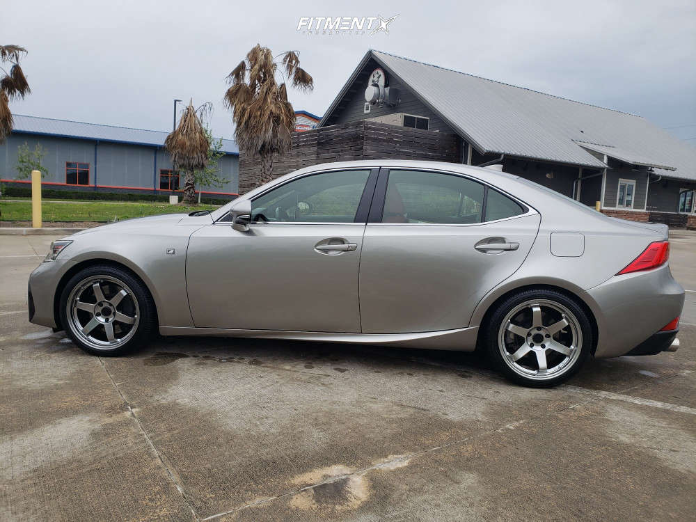 2017 Lexus IS200t F Sport with 18x8 AVID1 AV6 and Bridgestone 225x40 on ...