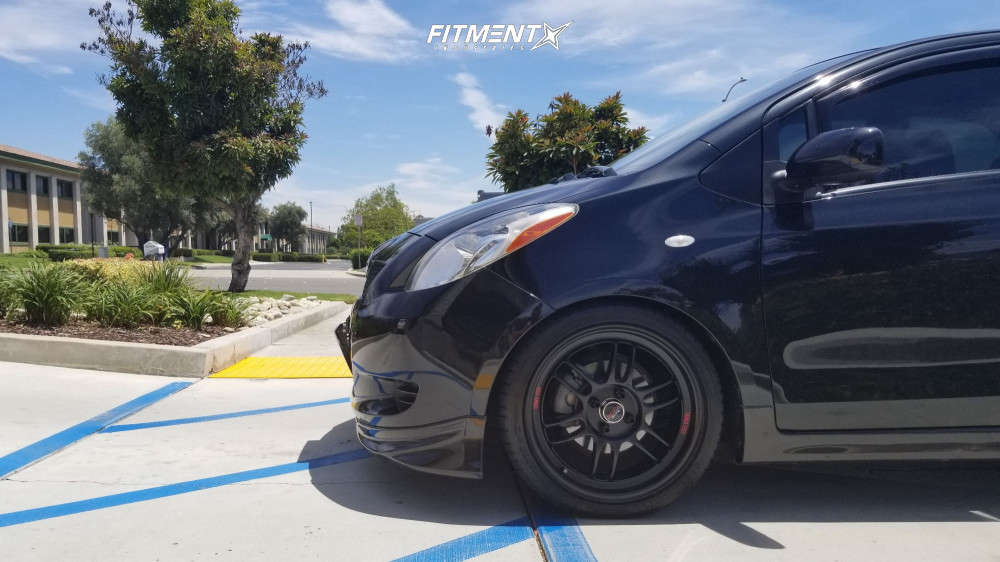 2007 Toyota Yaris Base with 17x7 Enkei Rpf1 and Michelin 205x40 on ...