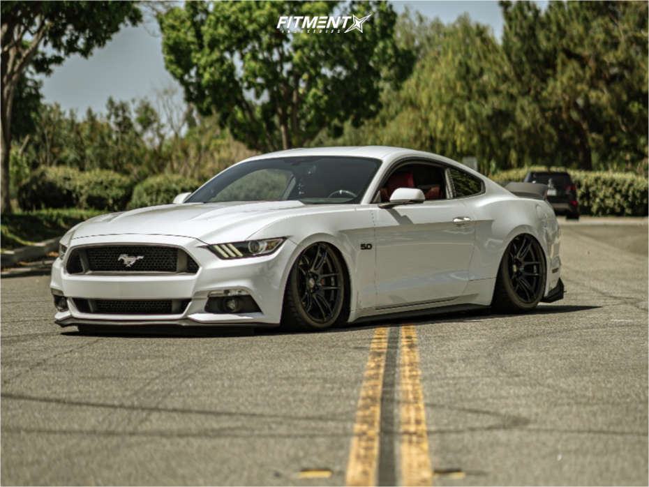 2015 Ford Mustang GT with 19x9.5 ESR Cs8 and BFGoodrich 255x35 on Air ...