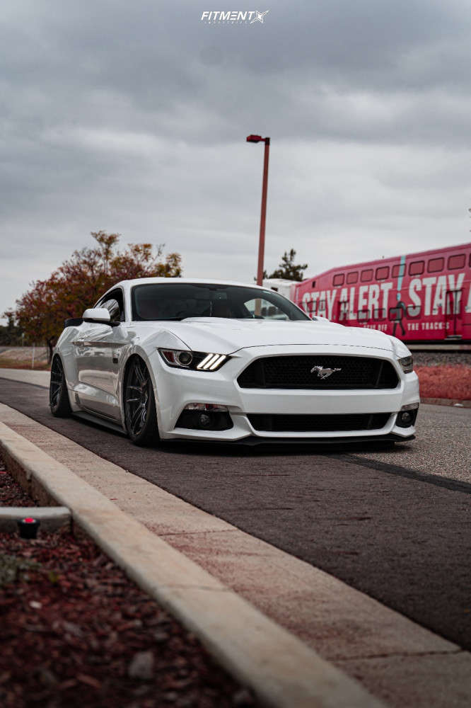 2015 Ford Mustang GT with 19x9.5 ESR Cs8 and BFGoodrich 255x35 on Air ...