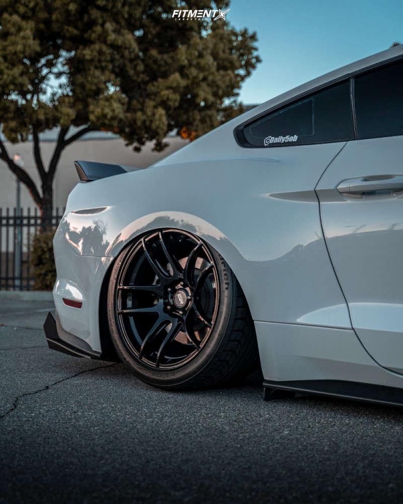 2015 Ford Mustang GT with 19x9.5 ESR Cs8 and BFGoodrich 255x35 on Air ...