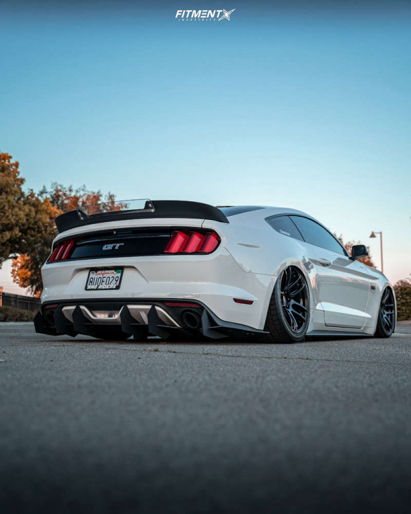 2015 Ford Mustang GT with 19x9.5 ESR Cs8 and BFGoodrich 255x35 on Air ...