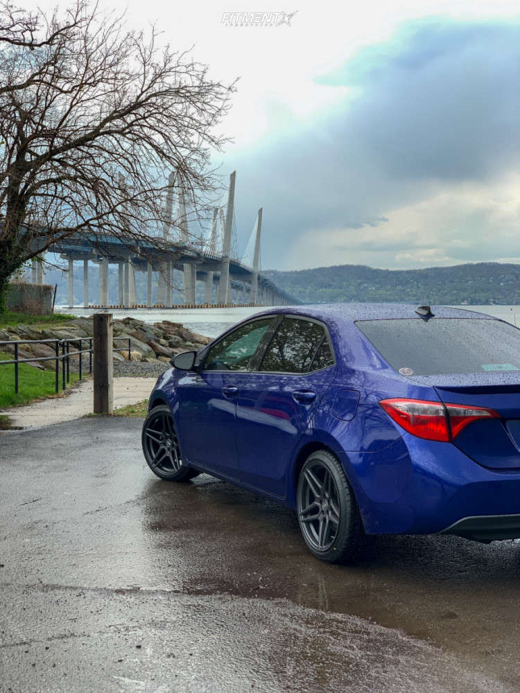 2016 Toyota Corolla S with 18x8.5 ESR Rf15 and Ohtsu 225x40 on Lowering ...