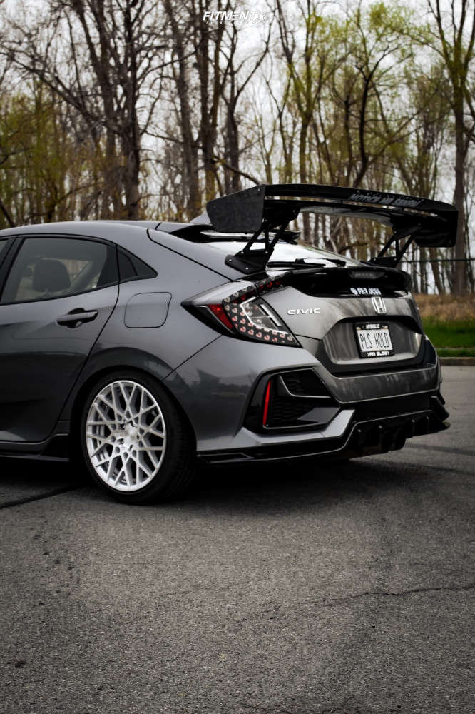 2020 Honda Civic Sport with 18x8.5 Rotiform Blq and Michelin 225x40 on Lowering Springs ...