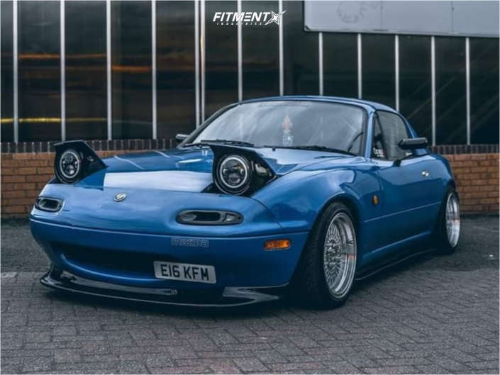 1992 Mazda MX-5 Miata Base with 15x8 Stuttgart ST1 and Nankang 195x45 on Coilovers | 1654276 ...