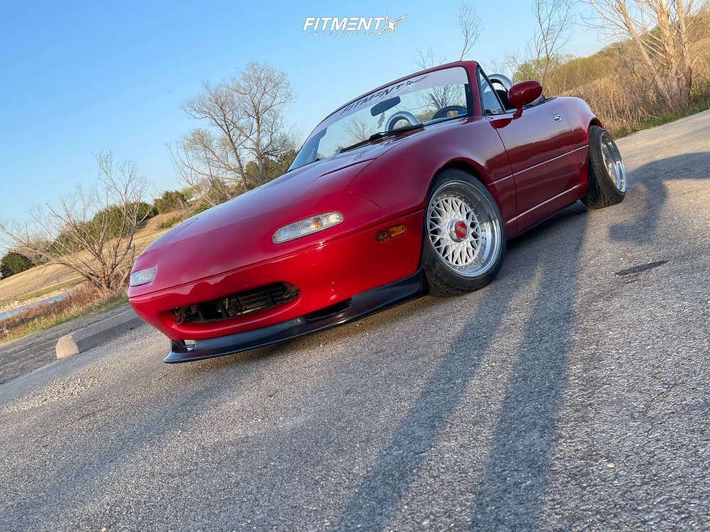 1991 Mazda MX-5 Miata Base with 15x8.5 BBS Rs and Toyo Tires 195x45 on ...