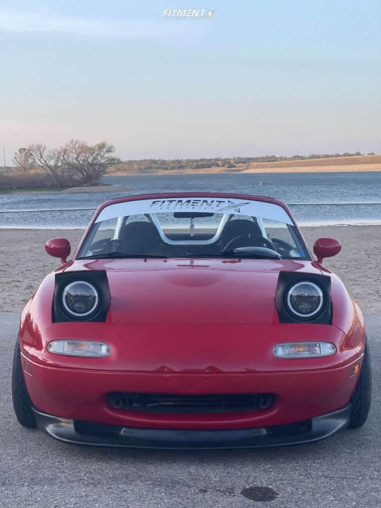1991 Mazda MX-5 Miata Base with 15x8.5 BBS Rs and Toyo Tires 195x45 on ...