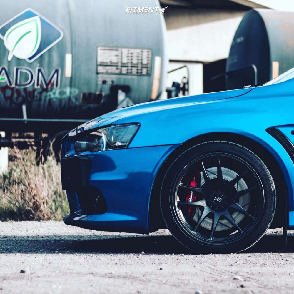 2011 Mitsubishi Lancer Evolution GSR with 18x9.5 Rota Torque and ...