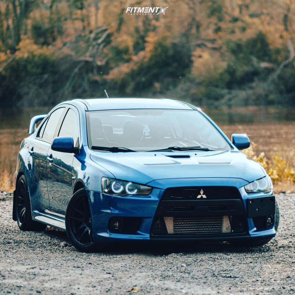 2011 Mitsubishi Lancer Evolution GSR with 18x9.5 Rota Torque and ...