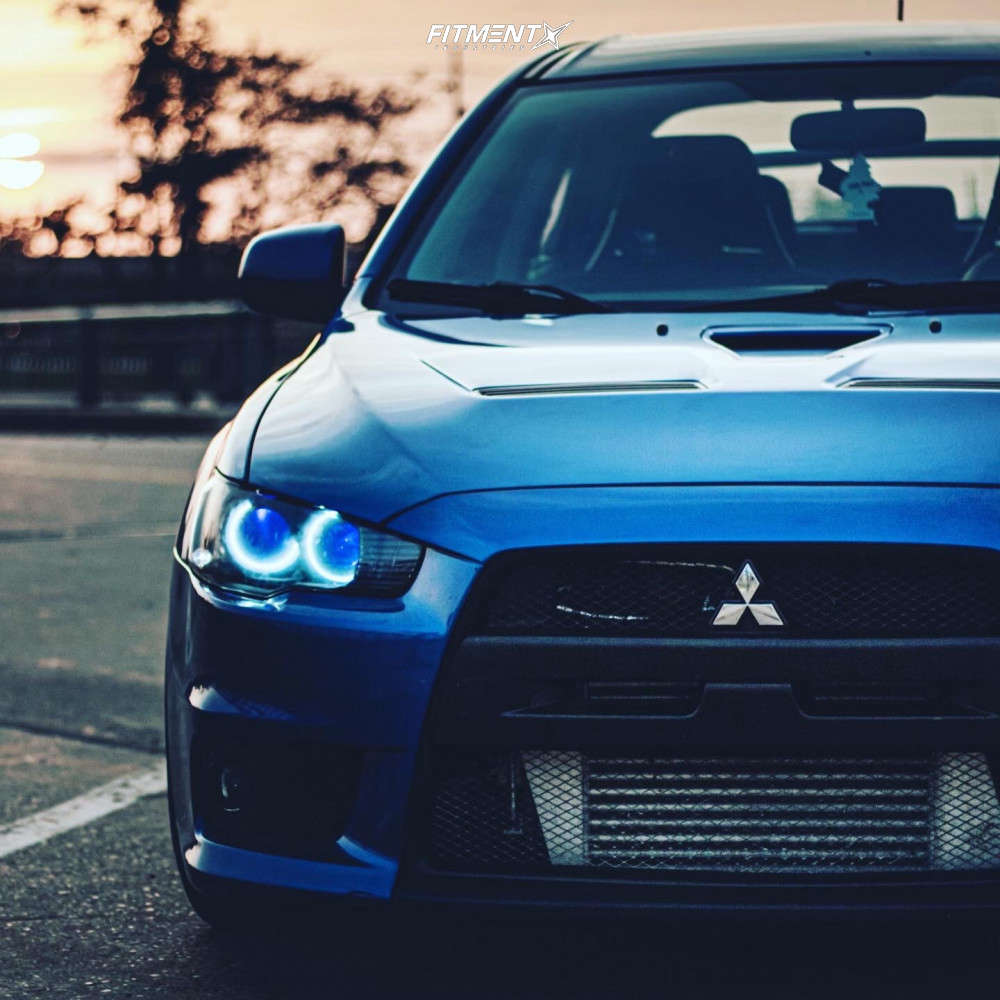 2011 Mitsubishi Lancer Evolution GSR with 18x9.5 Rota Torque and ...