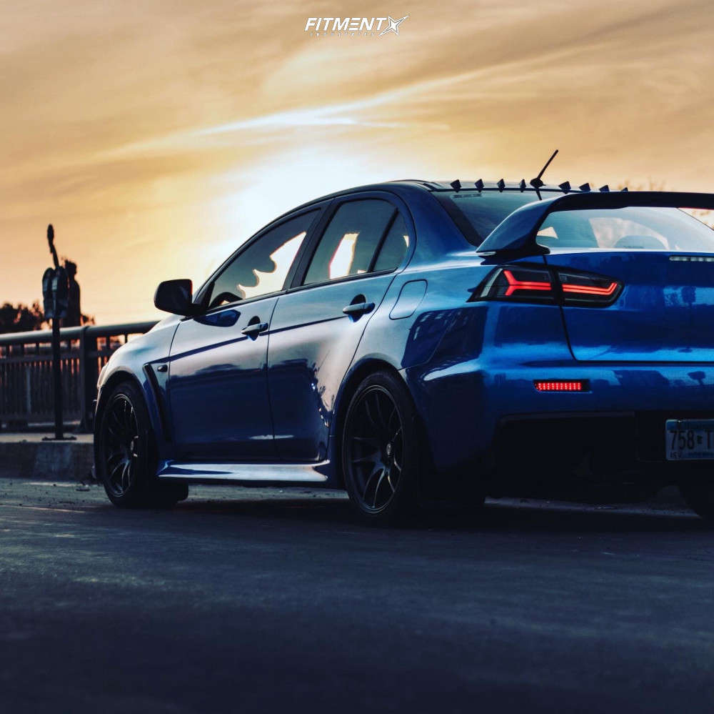 2011 Mitsubishi Lancer Evolution GSR with 18x9.5 Rota Torque and ...
