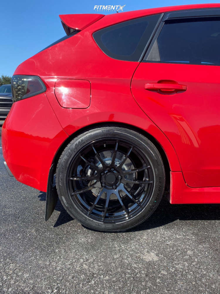 2008 Subaru WRX STI Base with 18x8.5 AVID1 AV20 and General 245x40 on ...