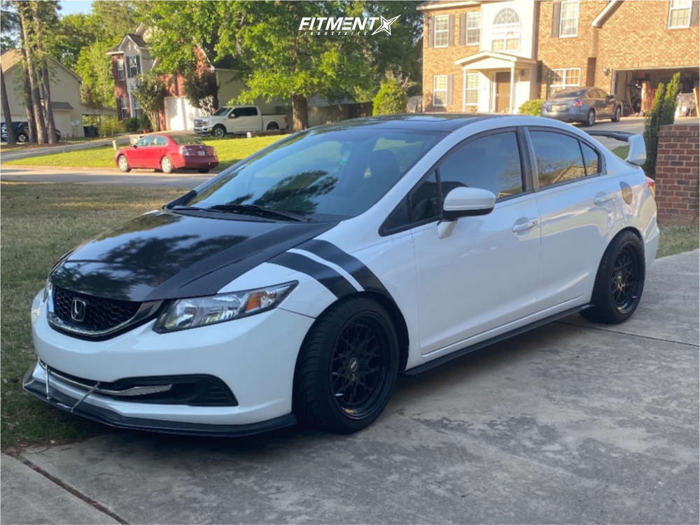 2015 Honda Civic EX with 18x10 ESR Cs3 and Federal 265x40 on Coilovers ...