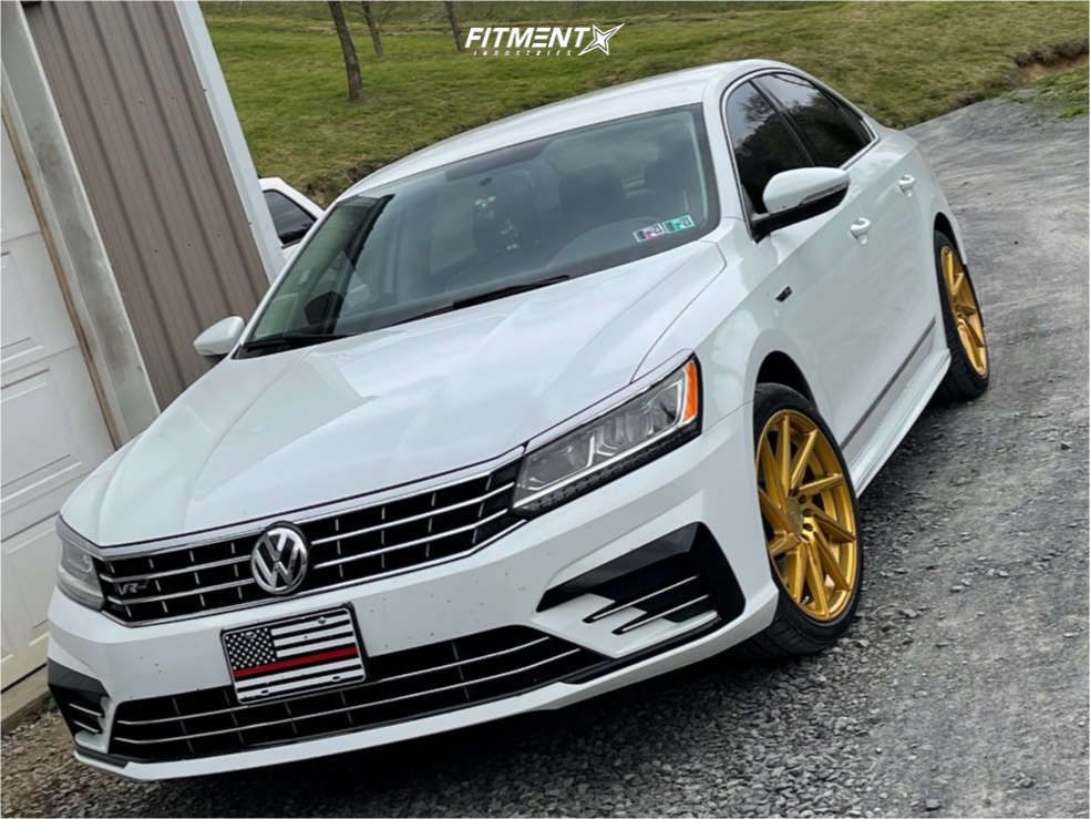 2017 Volkswagen Passat R-Line with 18x9.5 F1R F29 and Lexani 235x40 on ...