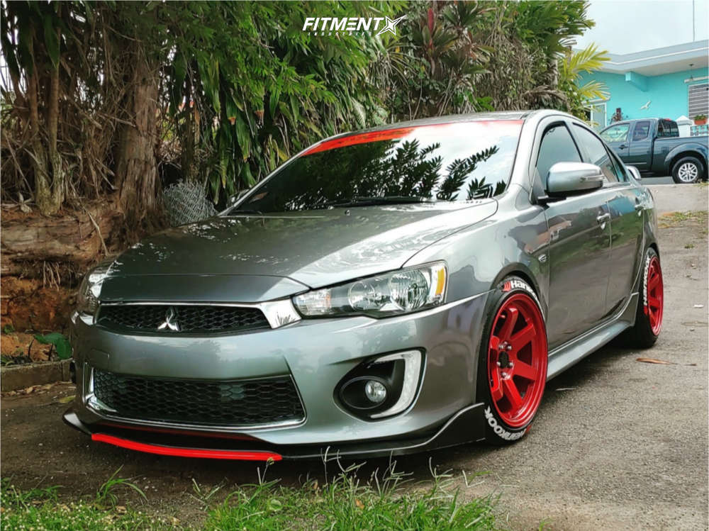 2017 Mitsubishi Lancer ES with 18x9.5 AVID1 AV6 and Kumho 225x45 on ...