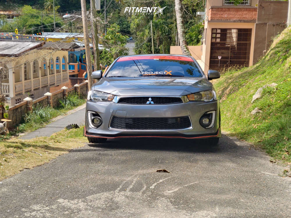 2017 Mitsubishi Lancer ES with 18x9.5 AVID1 AV6 and Kumho 225x45 on ...