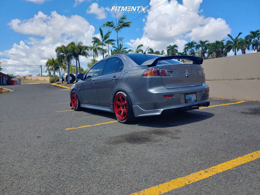 2017 Mitsubishi Lancer ES with 18x9.5 AVID1 AV6 and Kumho 225x45 on ...