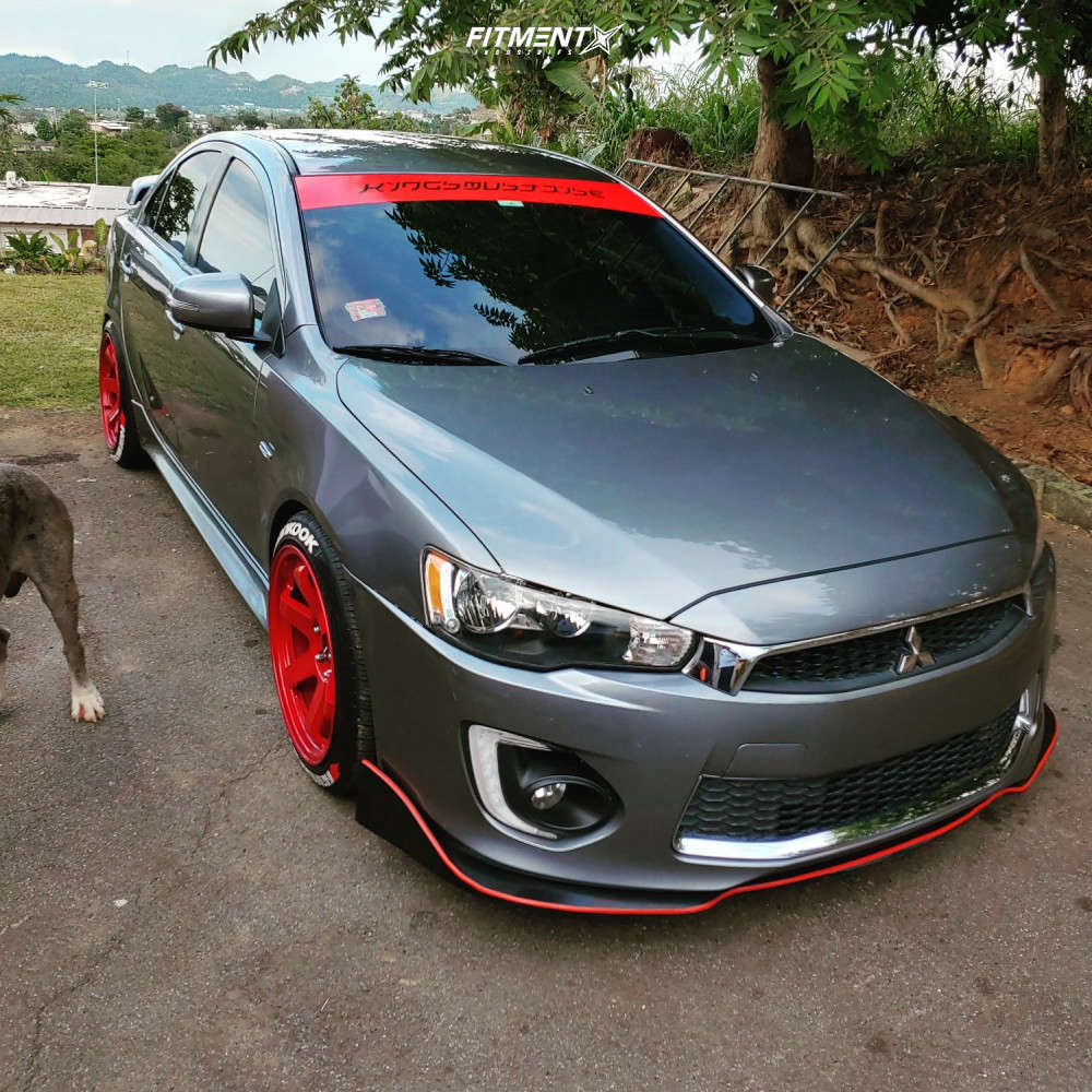 2017 Mitsubishi Lancer ES with 18x9.5 AVID1 AV6 and Kumho 225x45 on ...