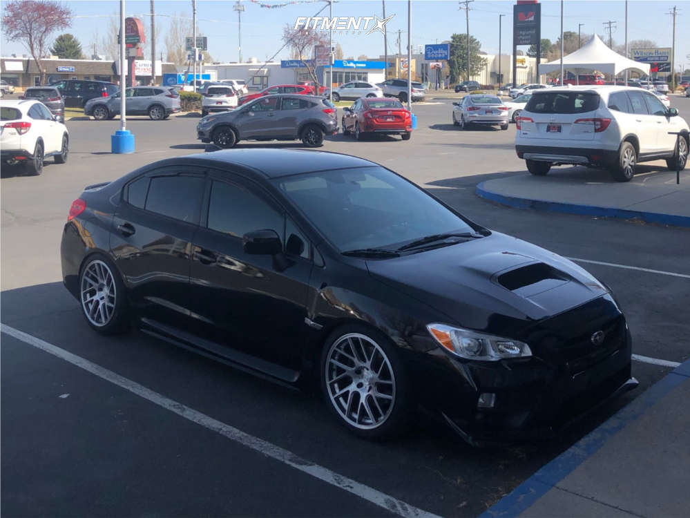 2017 Subaru WRX Base with 18x9.5 Anovia Elder and Continental 245x40 on ...