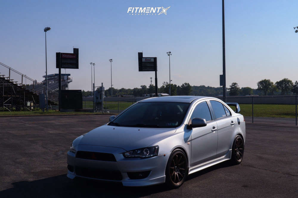 2009 Mitsubishi Lancer GTS with 18x8.5 JNC Jnc006 and Hankook 225x40 on ...