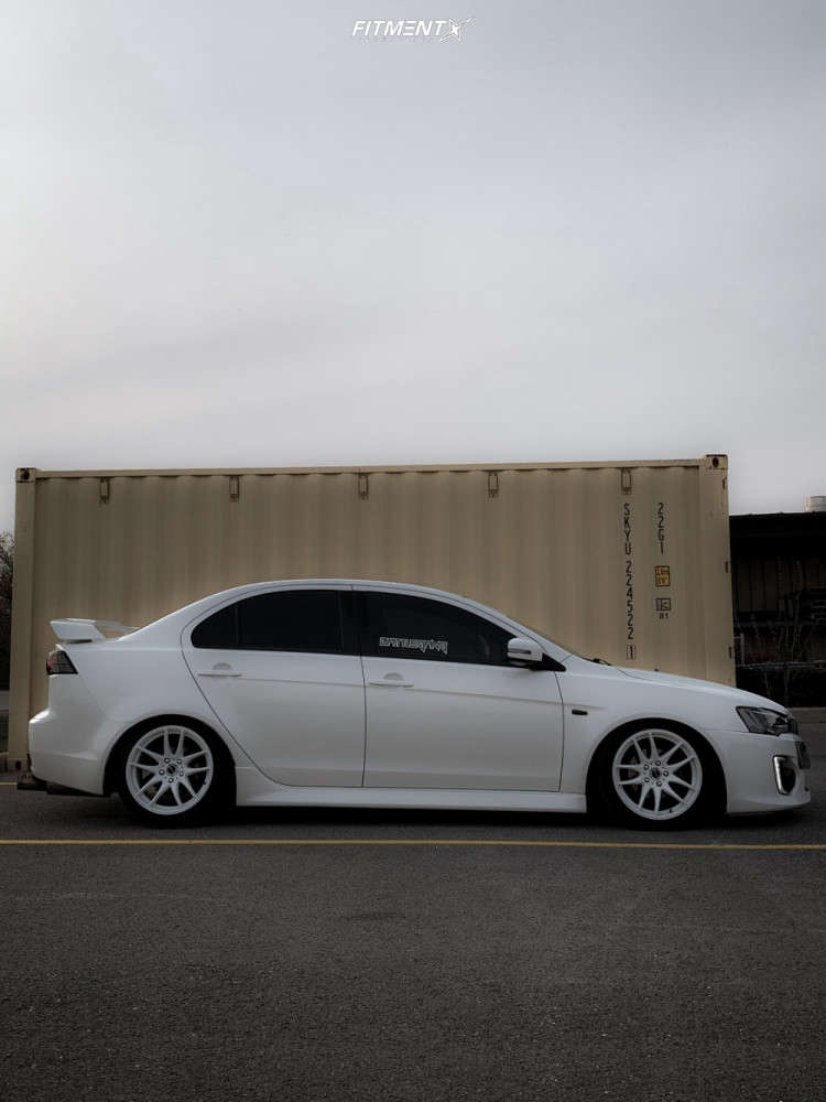 2016 Mitsubishi Lancer ES with 17x9 Work Emotion Cr Kiwami and Ironman ...