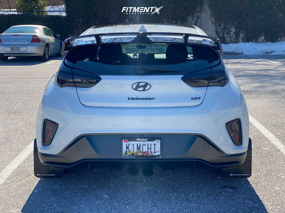 2019 Hyundai Veloster Turbo with 18x8 Helo He907 and Nexen 225x40 on ...