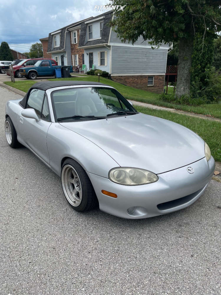 2001 Mazda Miata LS with 15x8 MST Time Attack and Toyo Tires 195x45 on ...
