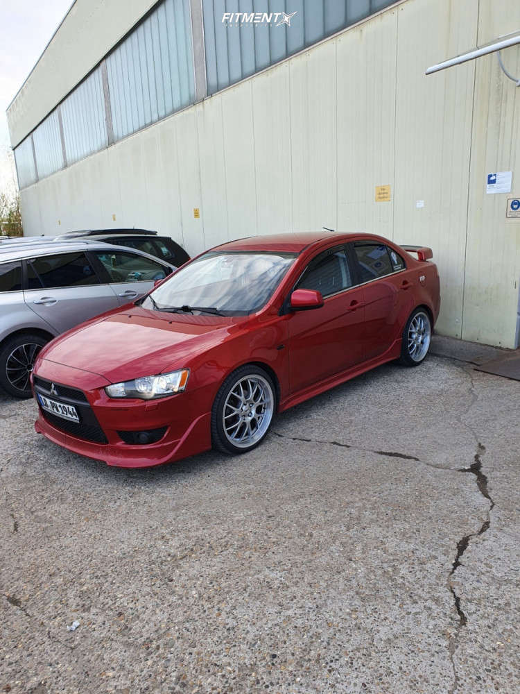 2009 Mitsubishi Lancer ES with 19x8 Rial Nogaro and Bridgestone 225x35 ...