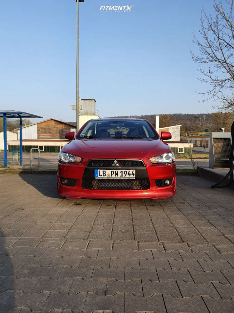 2009 Mitsubishi Lancer ES with 19x8 Rial Nogaro and Bridgestone 225x35 ...