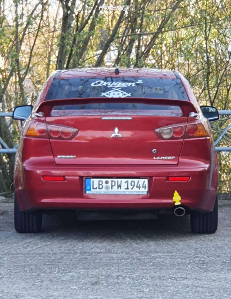 2009 Mitsubishi Lancer ES with 19x8 Rial Nogaro and Bridgestone 225x35 ...