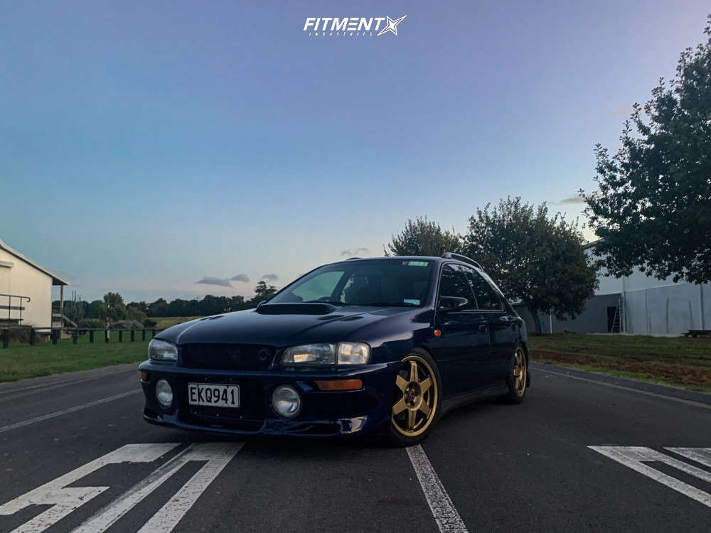 1996 Subaru Impreza LX with 17x7 SpeedLine ST2 and Goodyear 215x45 on ...