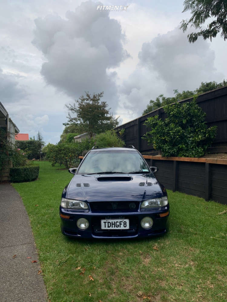1996 Subaru Impreza LX with 17x7 SpeedLine ST2 and Goodyear 215x45 on ...