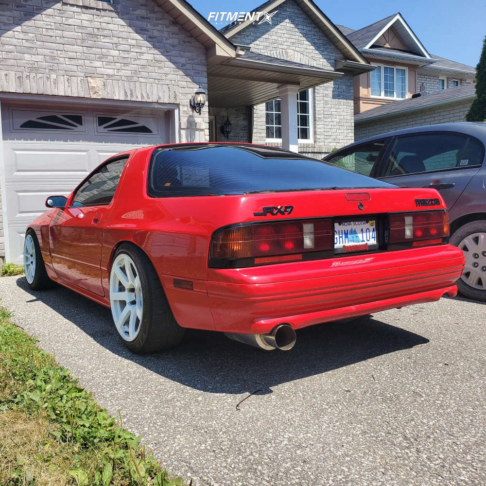 1990 Mazda RX-7 GXL with 17x8 AVID1 AV32 and Falken 205x45 on Coilovers ...