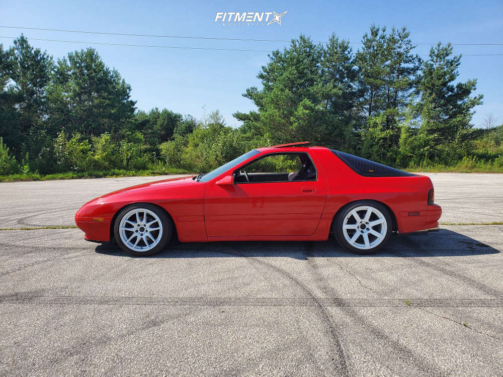 1990 Mazda RX-7 GXL with 17x8 AVID1 AV32 and Falken 205x45 on Coilovers ...