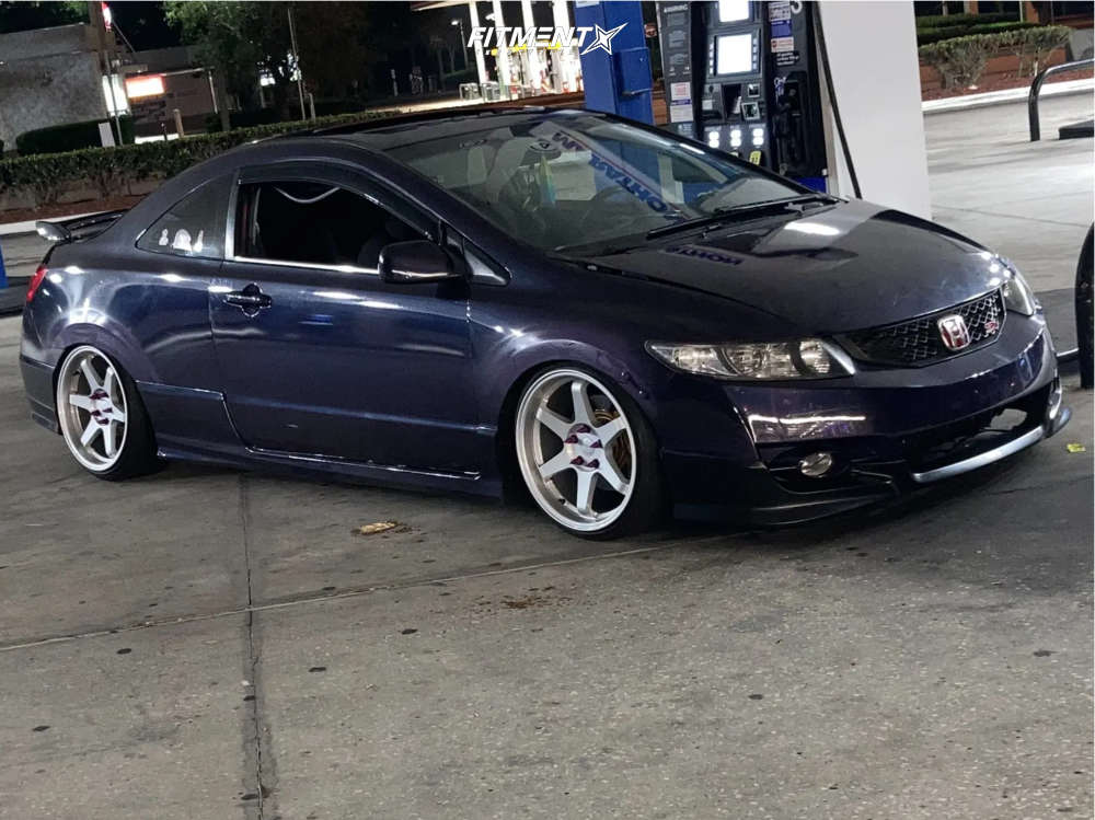 2006 Honda Civic Si 2dr Coupe (2.0L 4cyl 6M) with 18x9.5 ESR Sr06 and ...