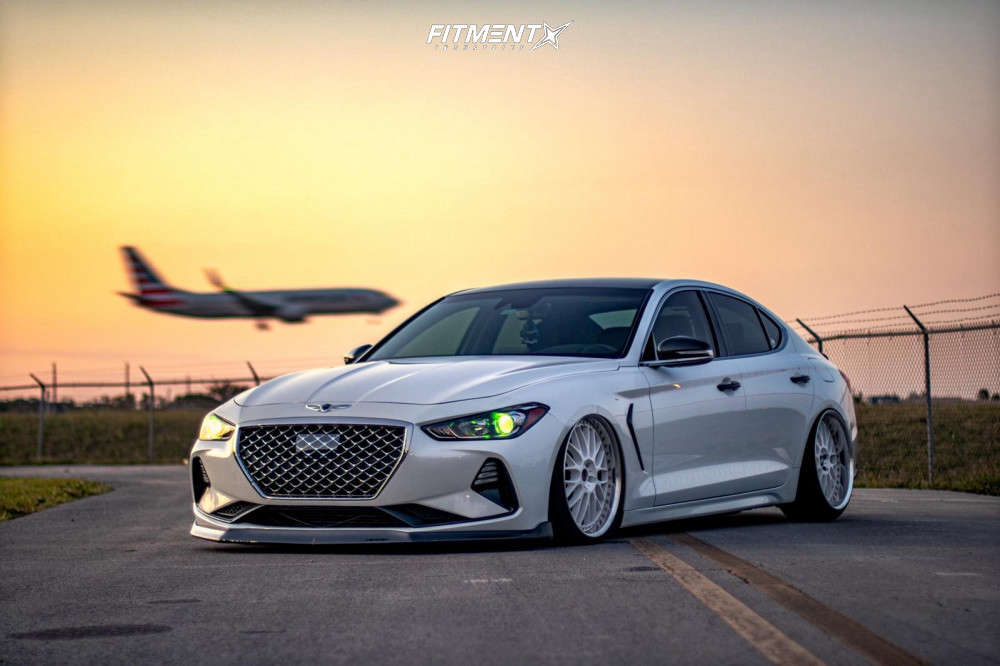2020 Genesis G70 Base with 20x9.5 Work Vsxx and Lancaster 245x30 on Air ...