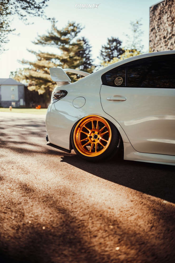 2017 Subaru WRX Limited with 18x9.5 Cosmis Racing Xt-206r and Nankang 215x40 on Air Suspension ...